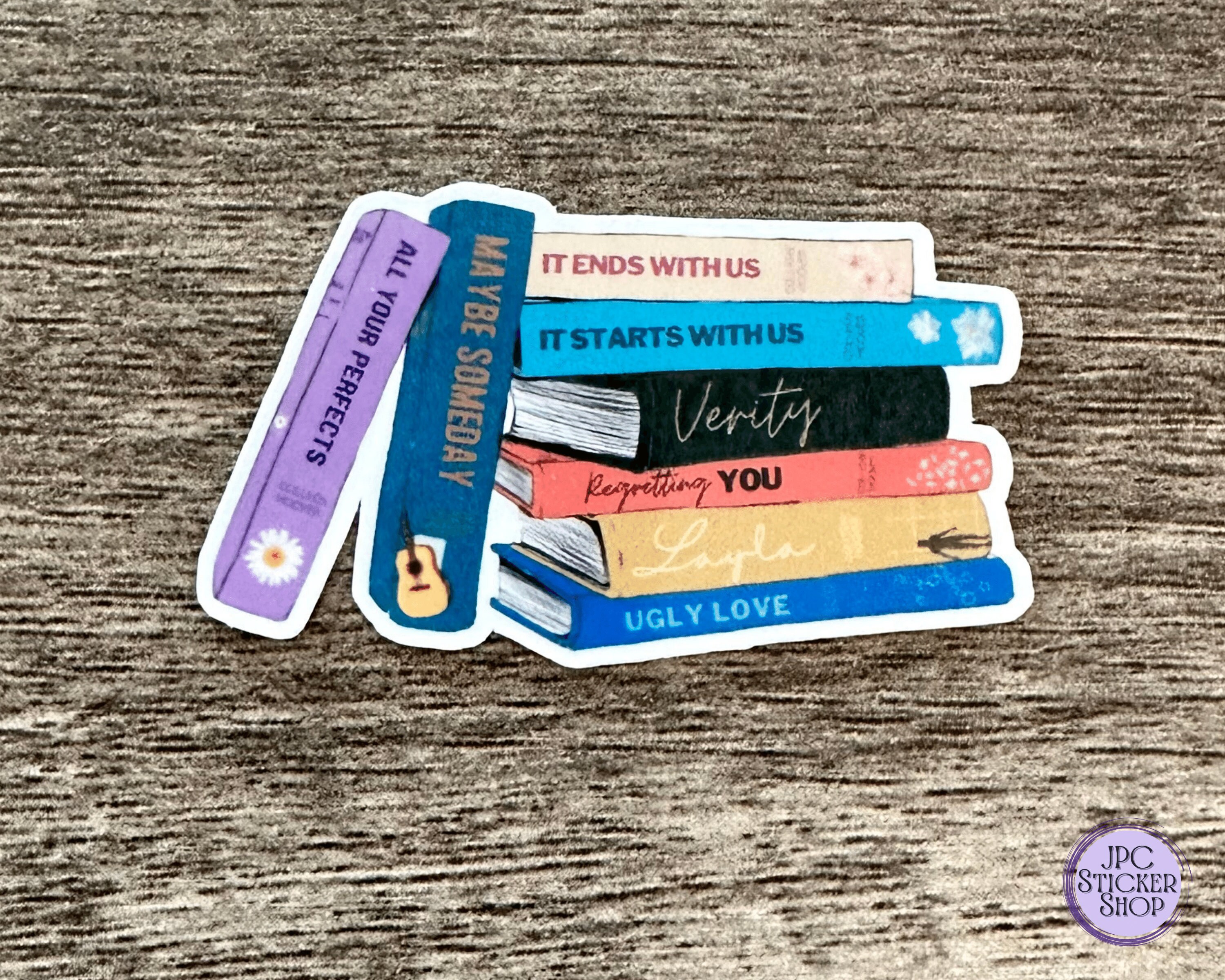 Coho Book Stack Sticker Vinyl Sticker Stickers for Laptop - Etsy