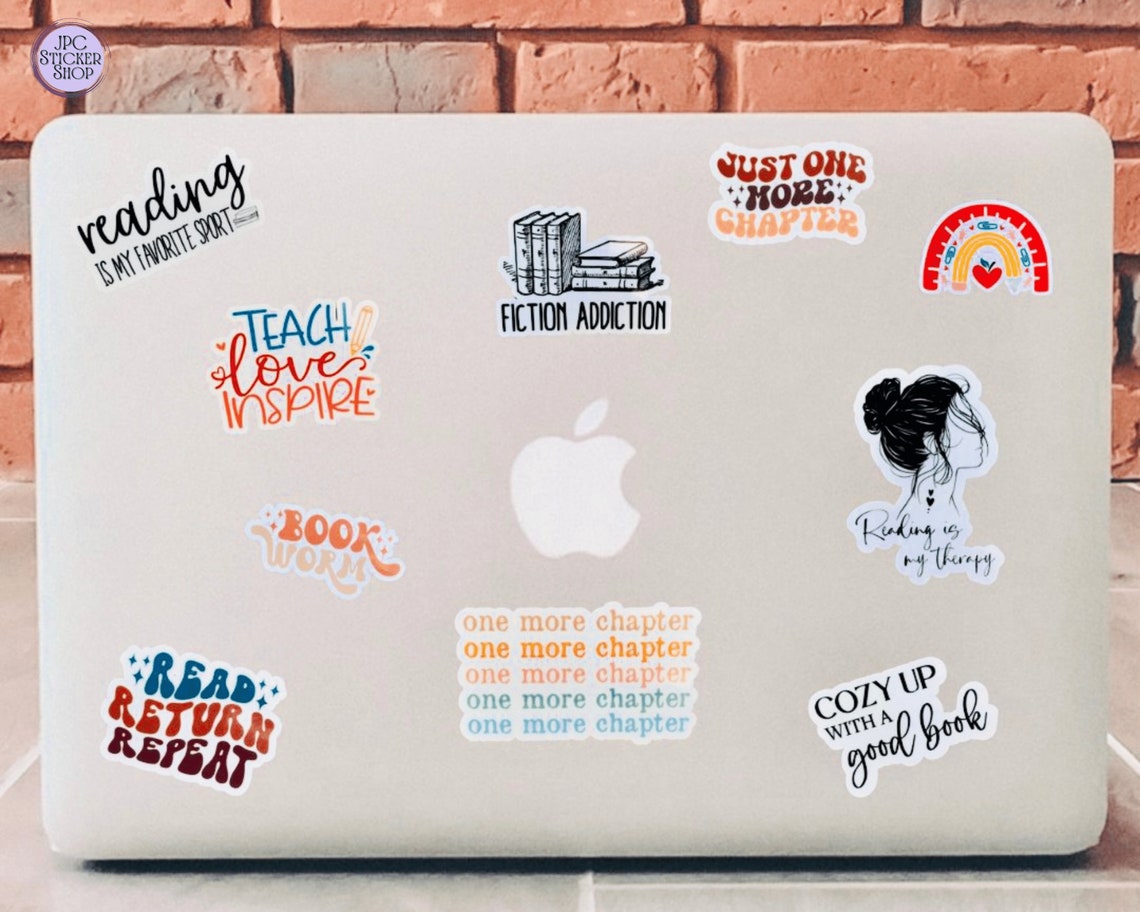 Coho Book Stack Sticker Vinyl Sticker Stickers for Laptop - Etsy