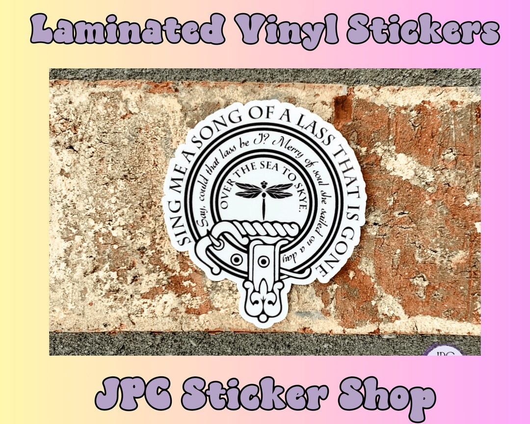 Outlander Song, Outlander Vinyl Sticker, Book Lover Decal, Gift for Her ...