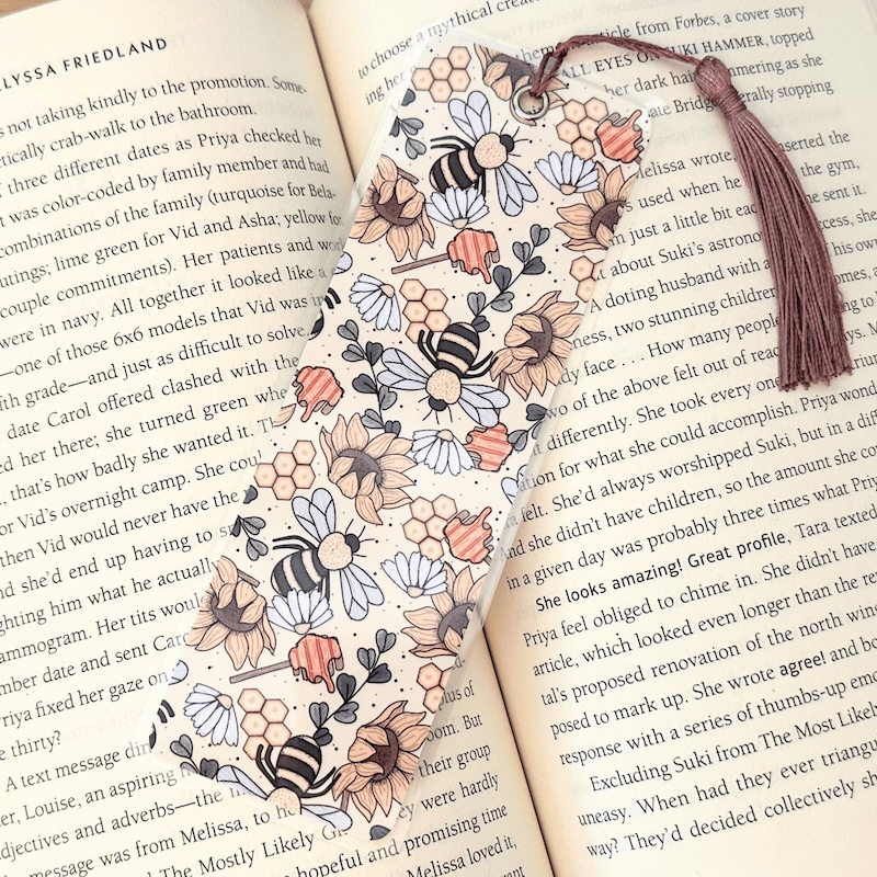 Bee Bookmark - Etsy