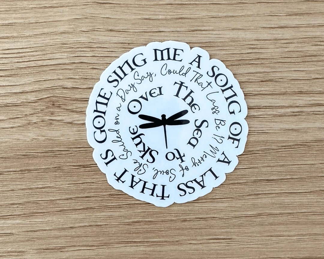 Outlander Song Outlander Vinyl Sticker Book Lover Decal - Etsy