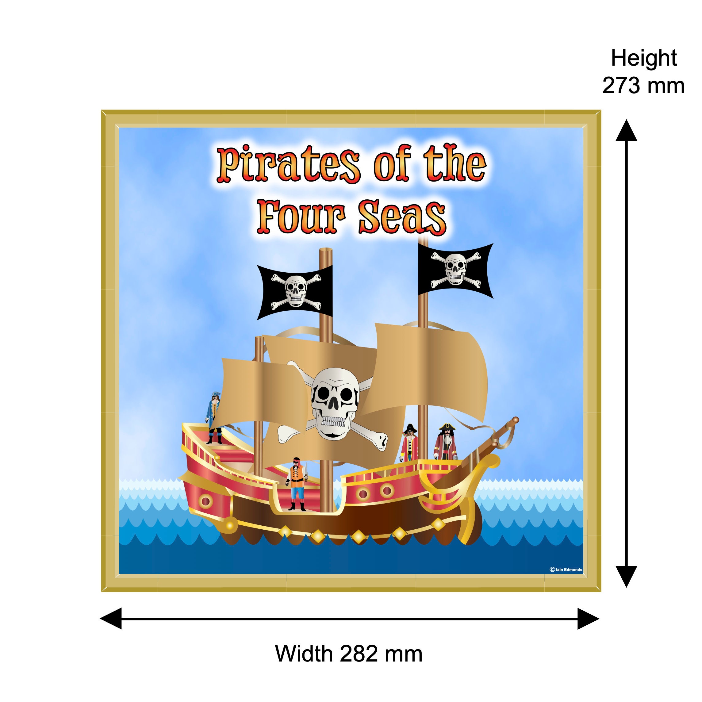 Pirate Ship Poster - Etsy