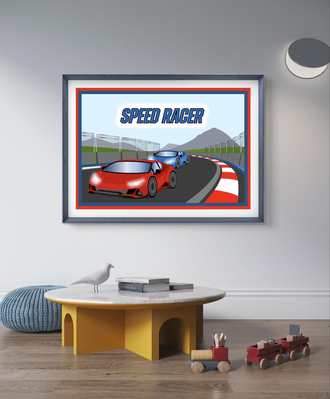 Car Racing Poster - Etsy