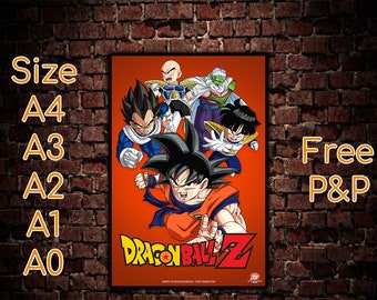 Dragon Ball Print - Etsy UK