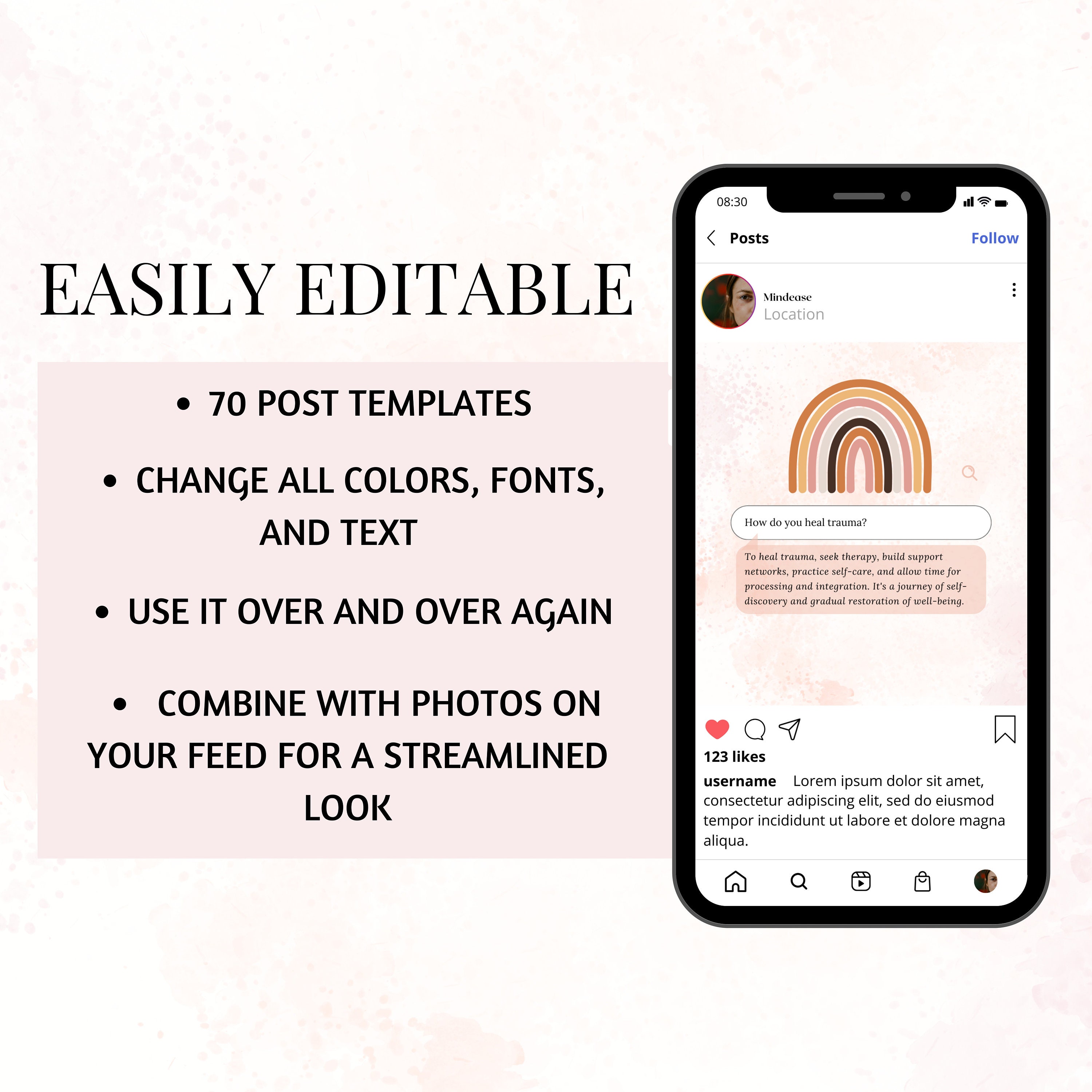 70 Trauma Templates | Canva Editable Trauma Educational Content ...