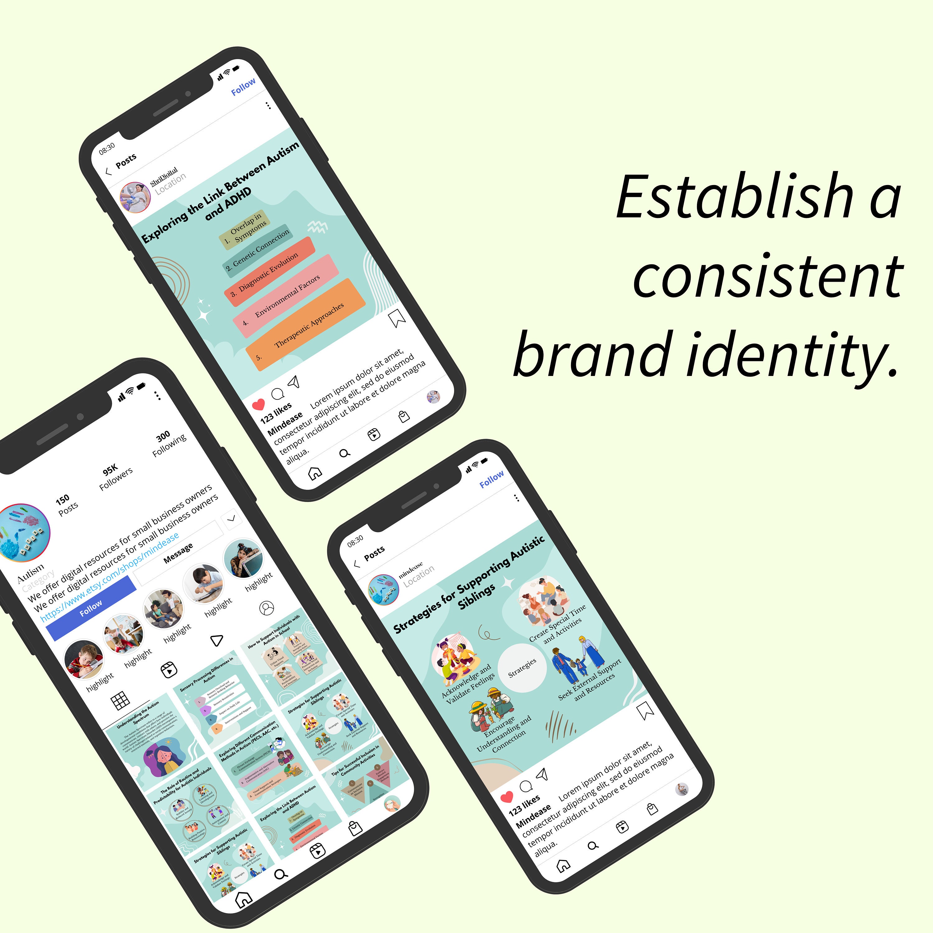 Autism Template, Autism Awareness Instagram Template, Autism Kids ...