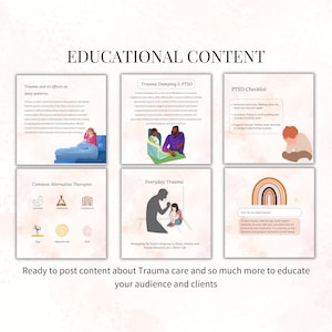70 Trauma Templates | Canva Editable Trauma Educational Content ...