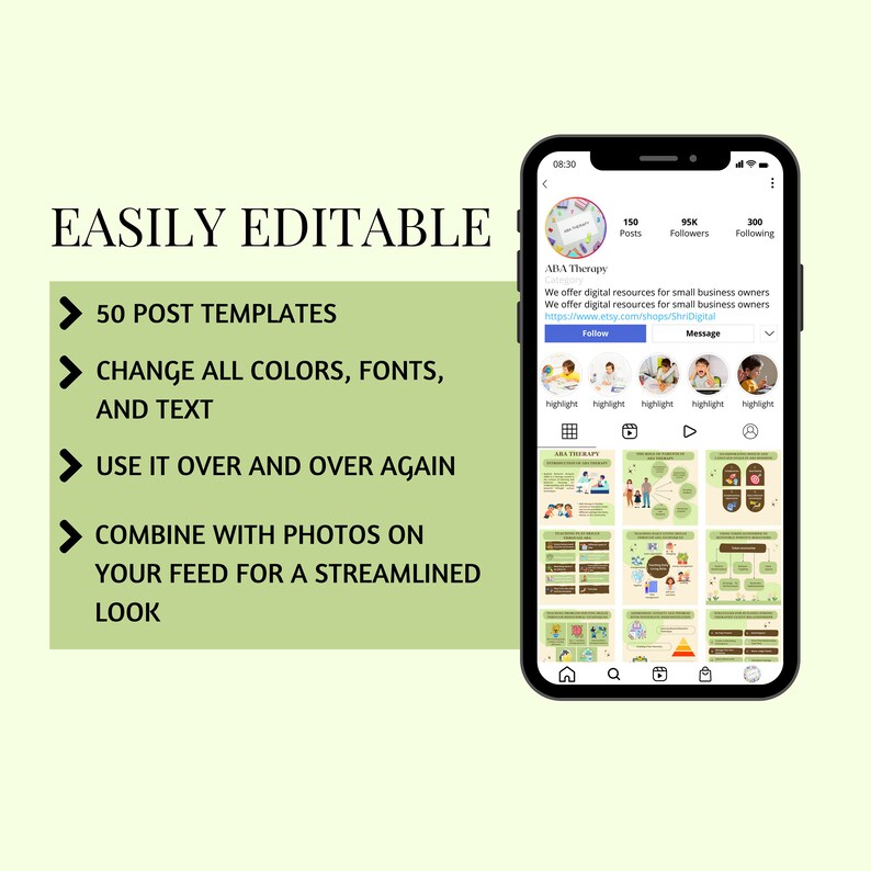 ABA Therapy Templates | Canva Editable ABA Therapy Educational Content ...