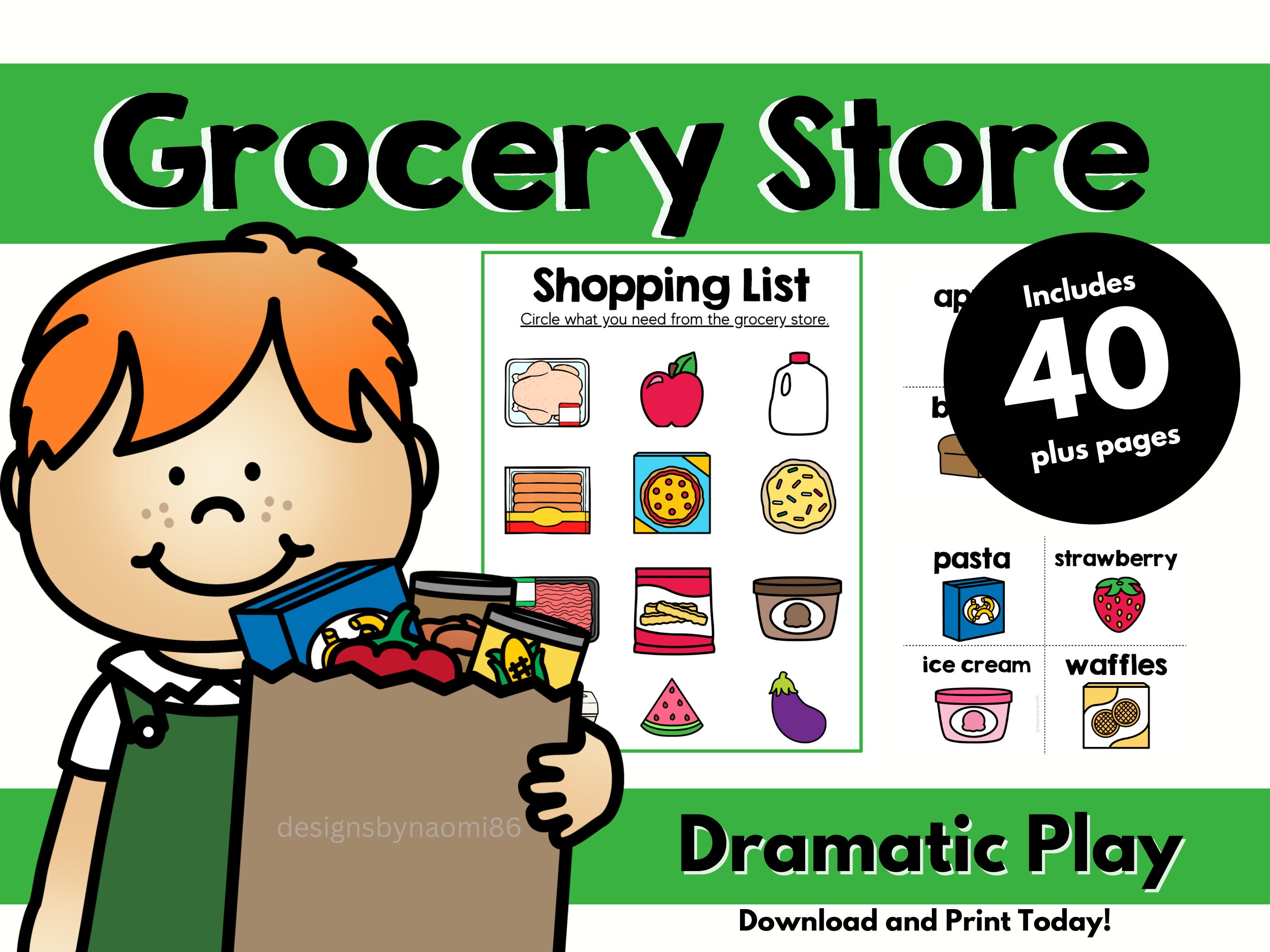 Grocery Store Pretend Play | Dramatic Play | Grocery Store | Preschool ...