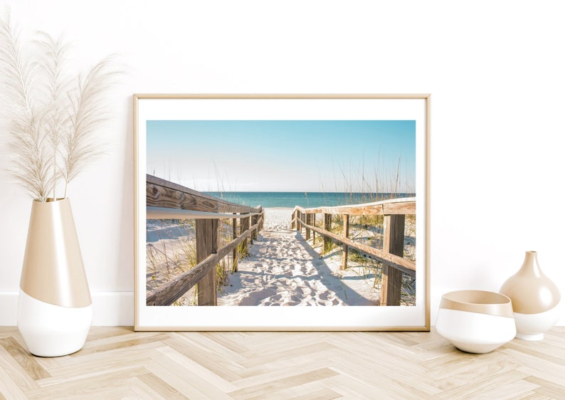 Boho Beach Wall Art, Coastal Digital Print, Neutral Beach Photography ...