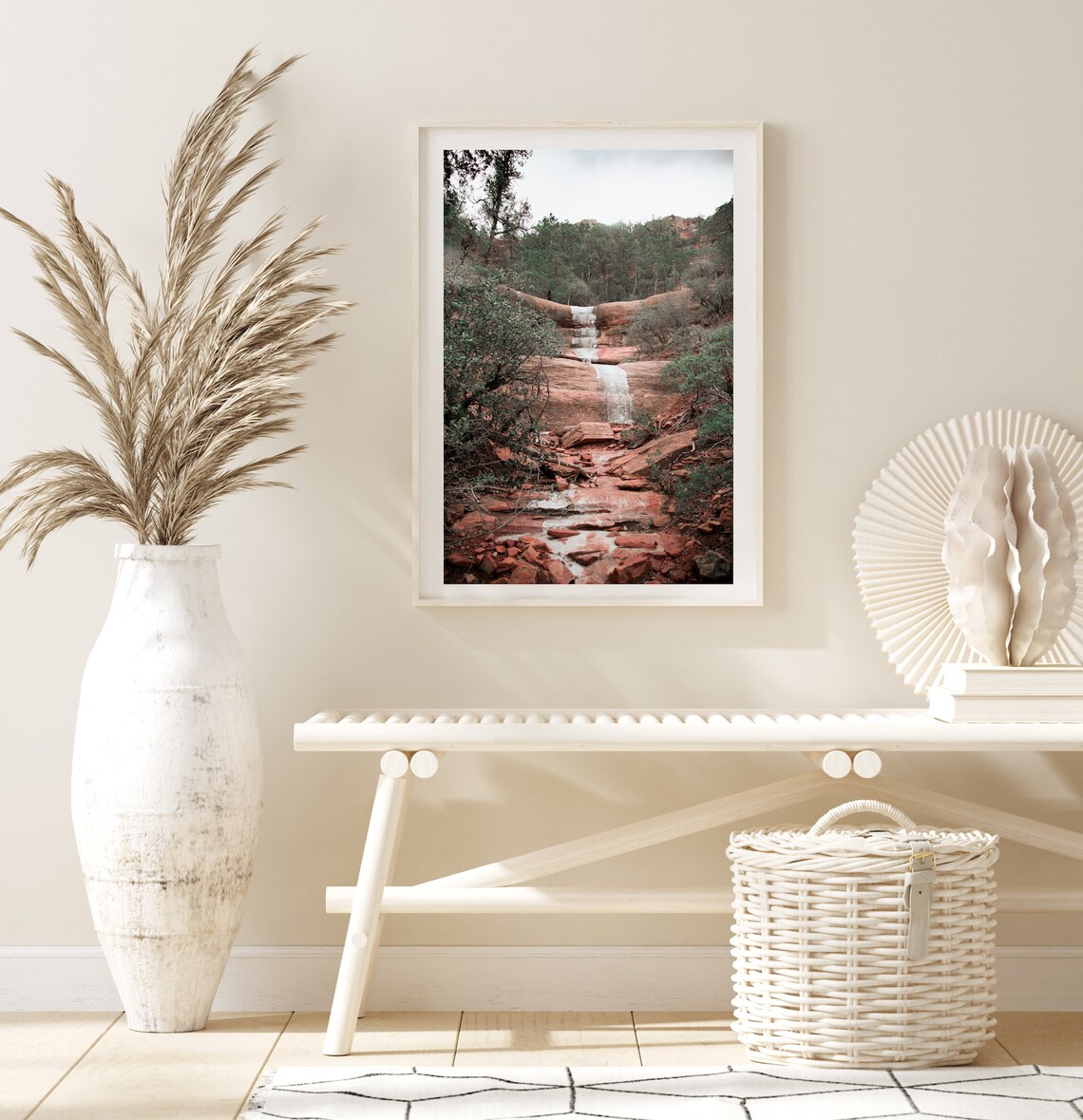 Desert Waterfall Wall Art, Arizona Desert Photography, Digital Download ...