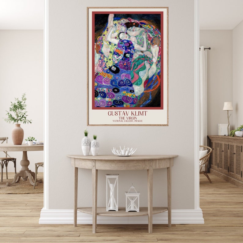 Gustav Klimt Print, the Virgin Wall Art, Gustav Klimt Poster, Digital ...