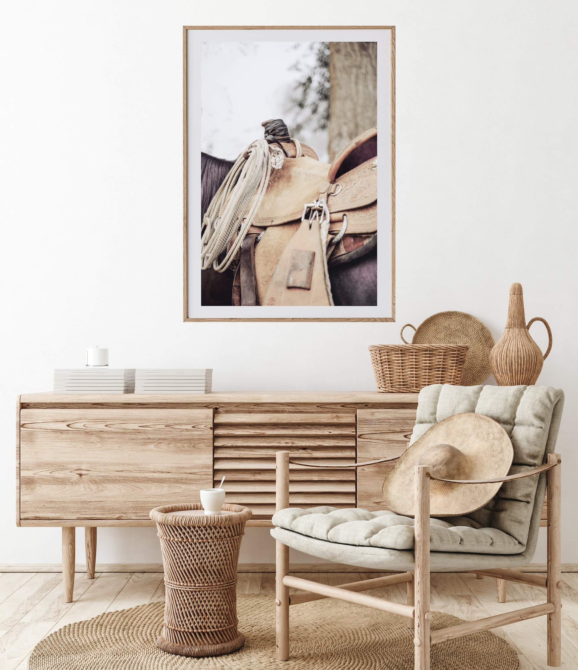 Saddle Photography, Western Wall Art, Digital Download, Rustic Print ...