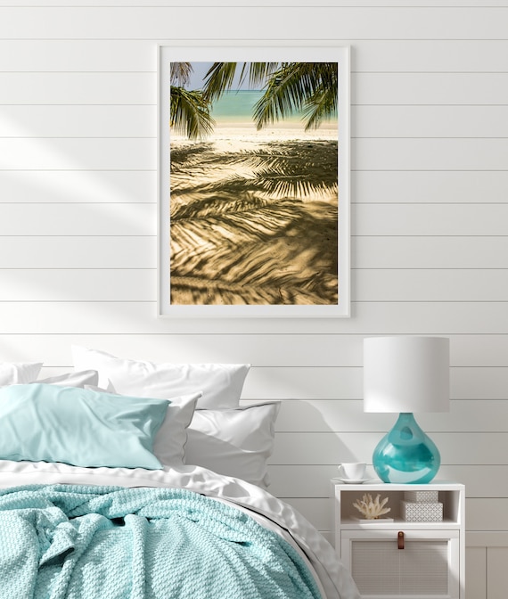 Beach Photography Palm Tree Ocean Wall Art Island Wall Art - Etsy