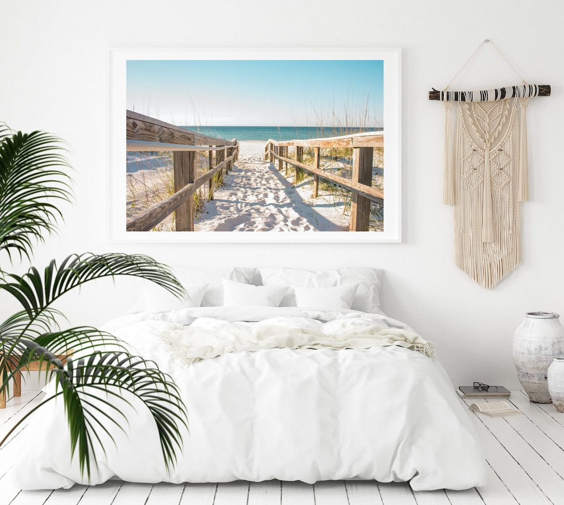 Boho Beach Wall Art, Coastal Digital Print, Neutral Beach Photography ...