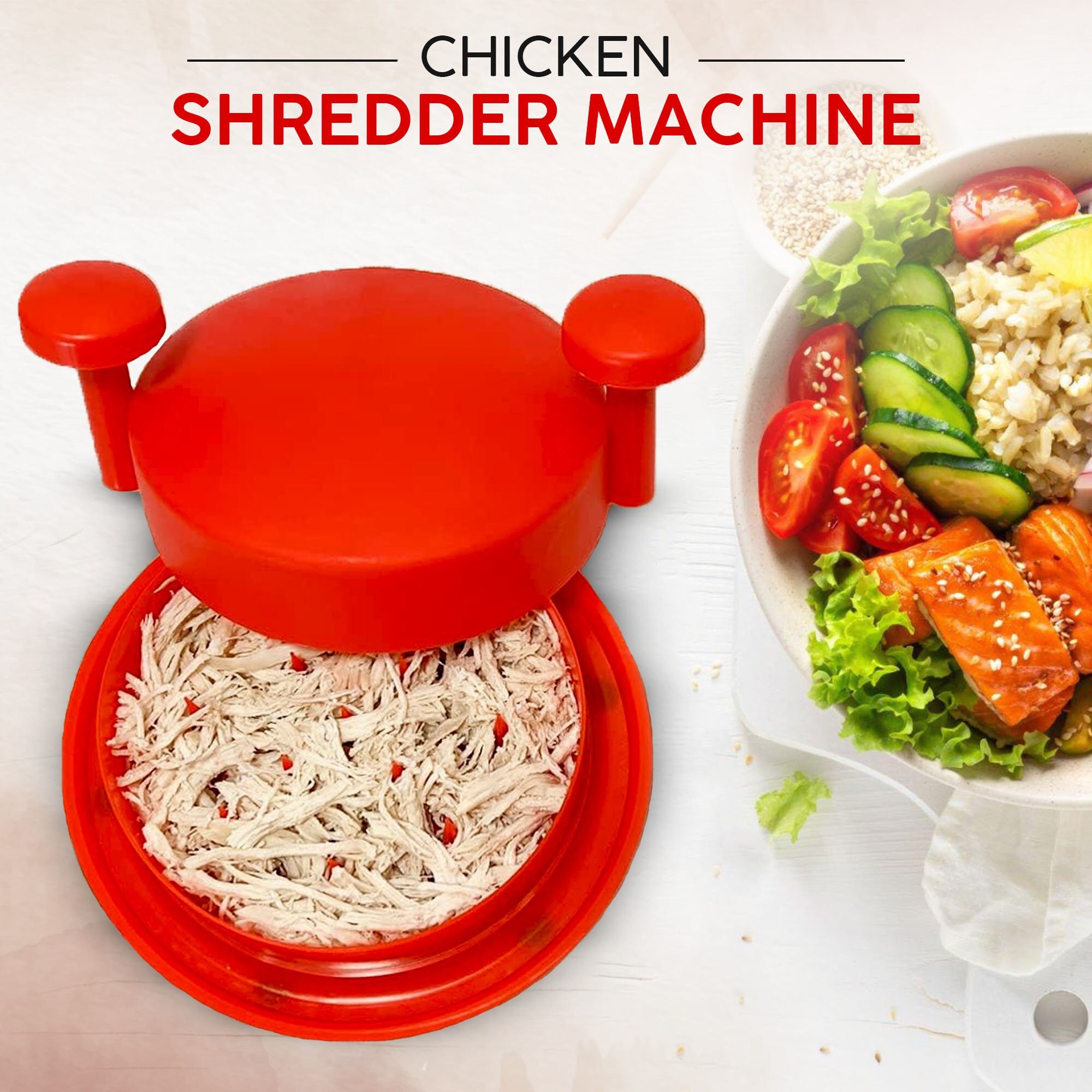 Chicken Shredder Tool: Meat Grinder With Handles & Non-skid Base - Etsy