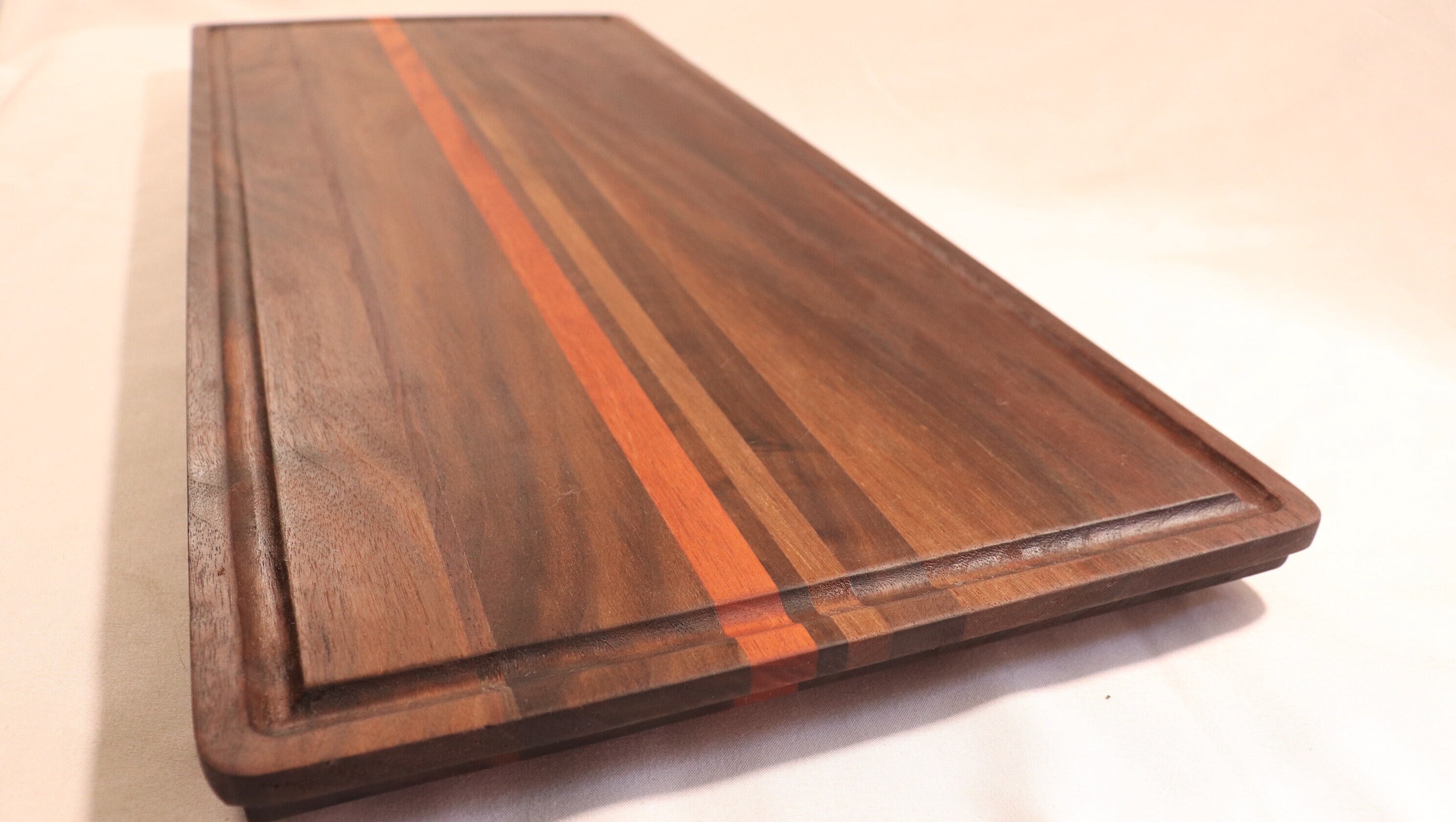 Extra Large Dark Walnut Edge Grain Hardwood Cutting Board Charcuterie ...