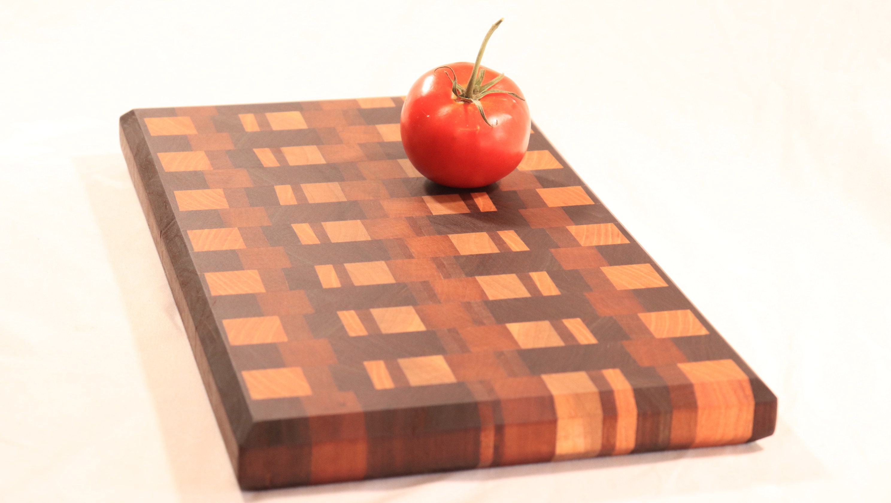 Large End Grain Pattern Thick Hardwood Chopping Block Cutting Board ...