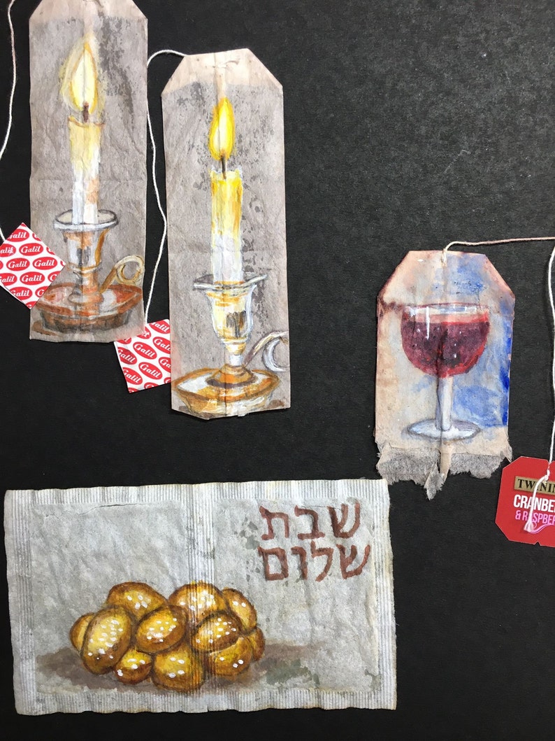 Shabbat Set Tea Bag - Etsy