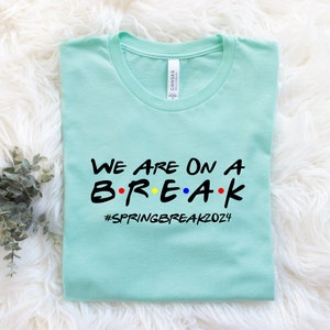 We Are on A Break T-shirt, Spring Vacation Shirt, Spring Break Shirt ...