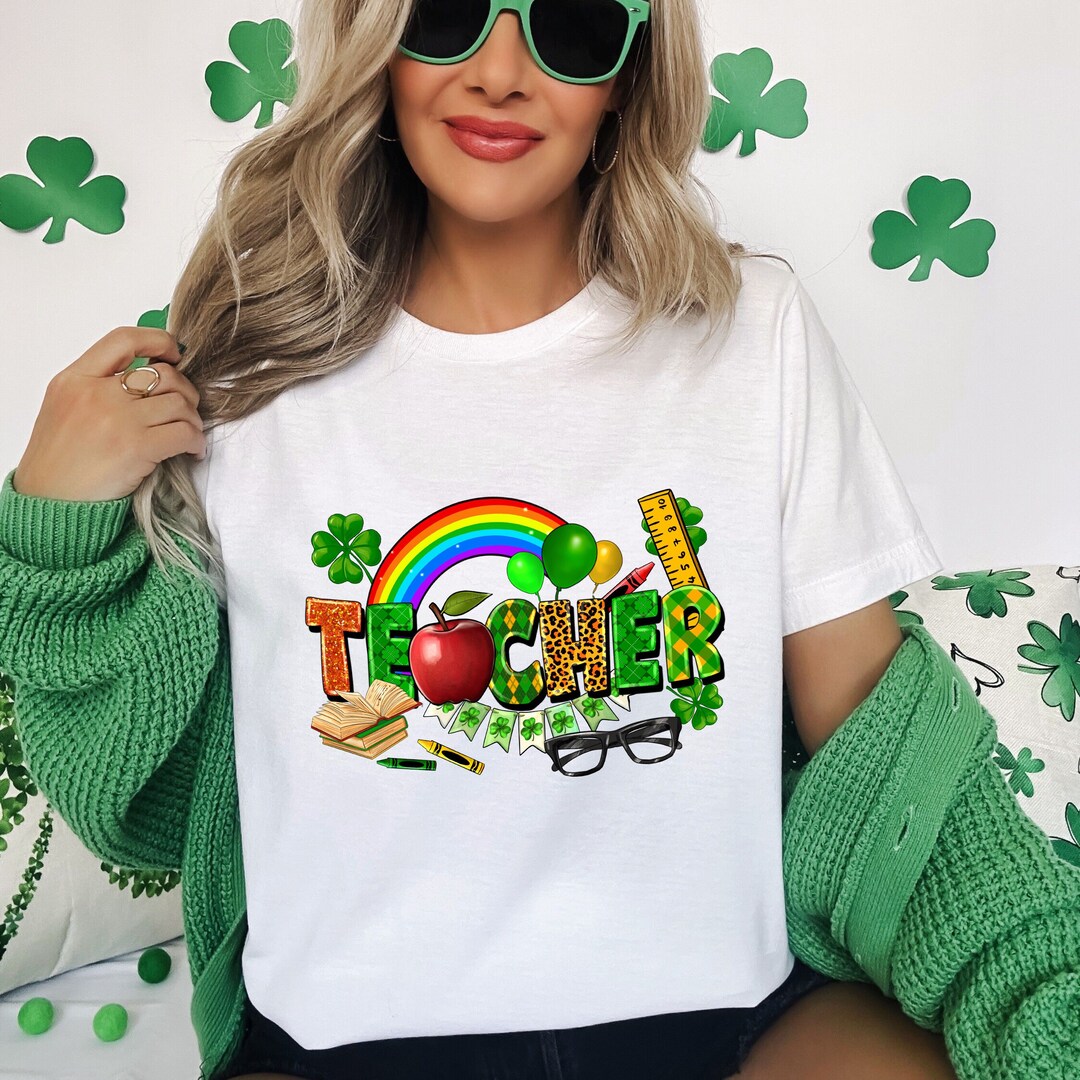 Saint Patrick Teacher Shirt, St.patrick Day Teacher Shirt, Shamrock T ...
