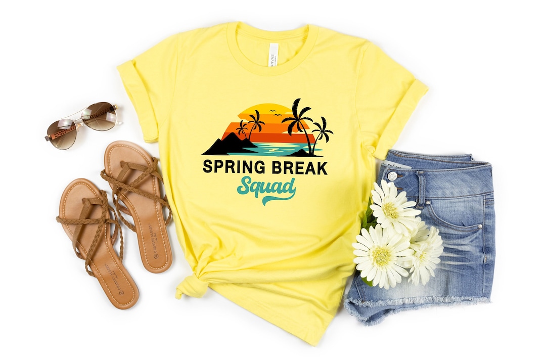 Spring Break Squad Shirt, 2024 Spring Break Shirts, Funny Spring Shirts ...