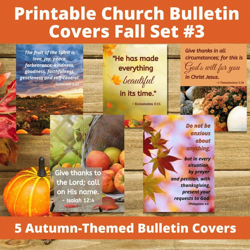 Fall Bulletin Covers - Etsy