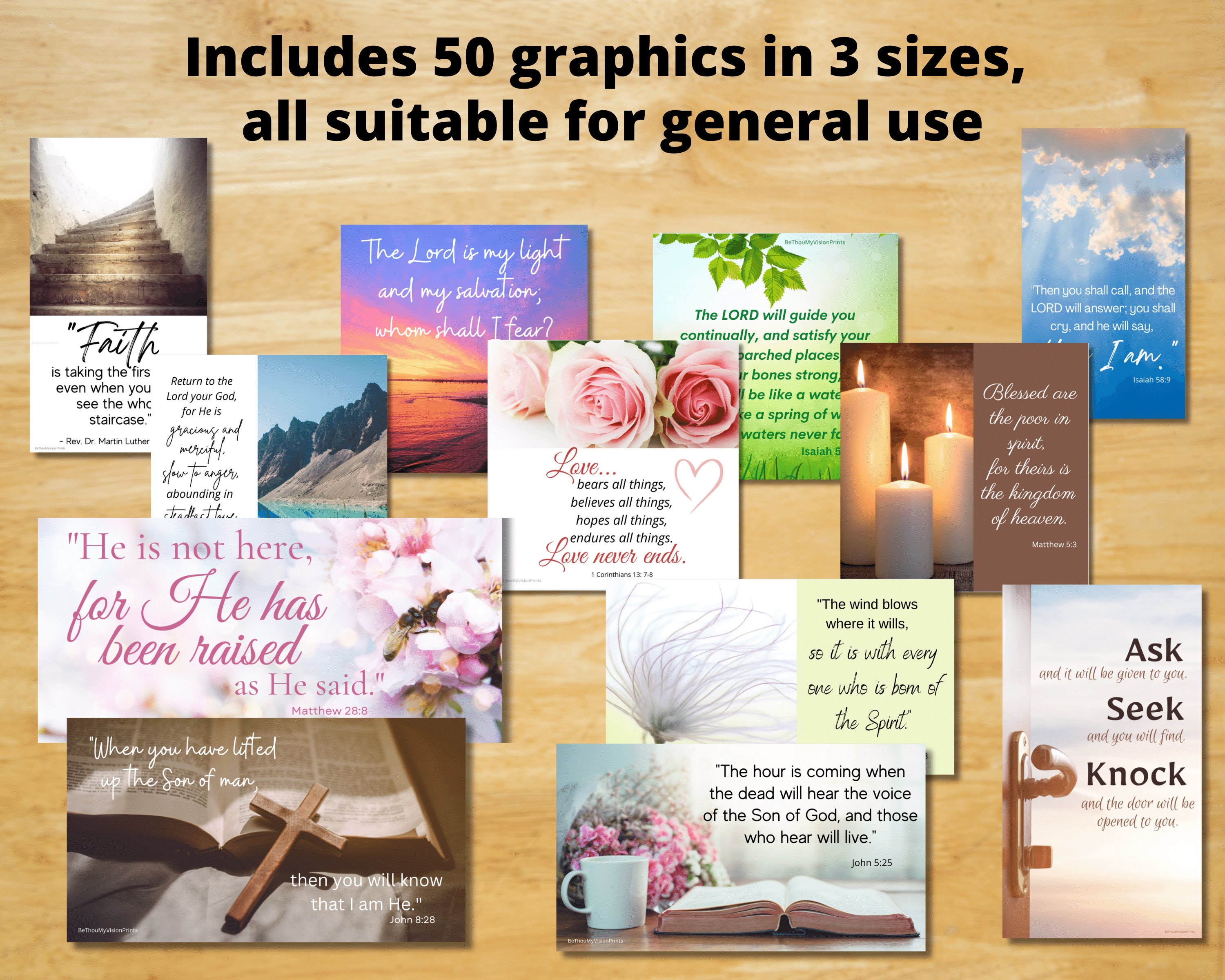 Graphics for Church Bulletins & Social Media BUNDLE - 50 Images in 3 ...