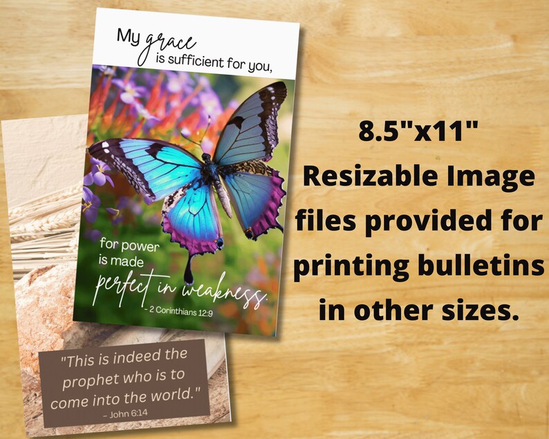 Printable Church Bulletin Covers - General Use Set #9 - Multiple Sizes ...