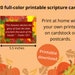 Printable Fall Scripture Cards of Thanksgiving and Praise, Printable ...