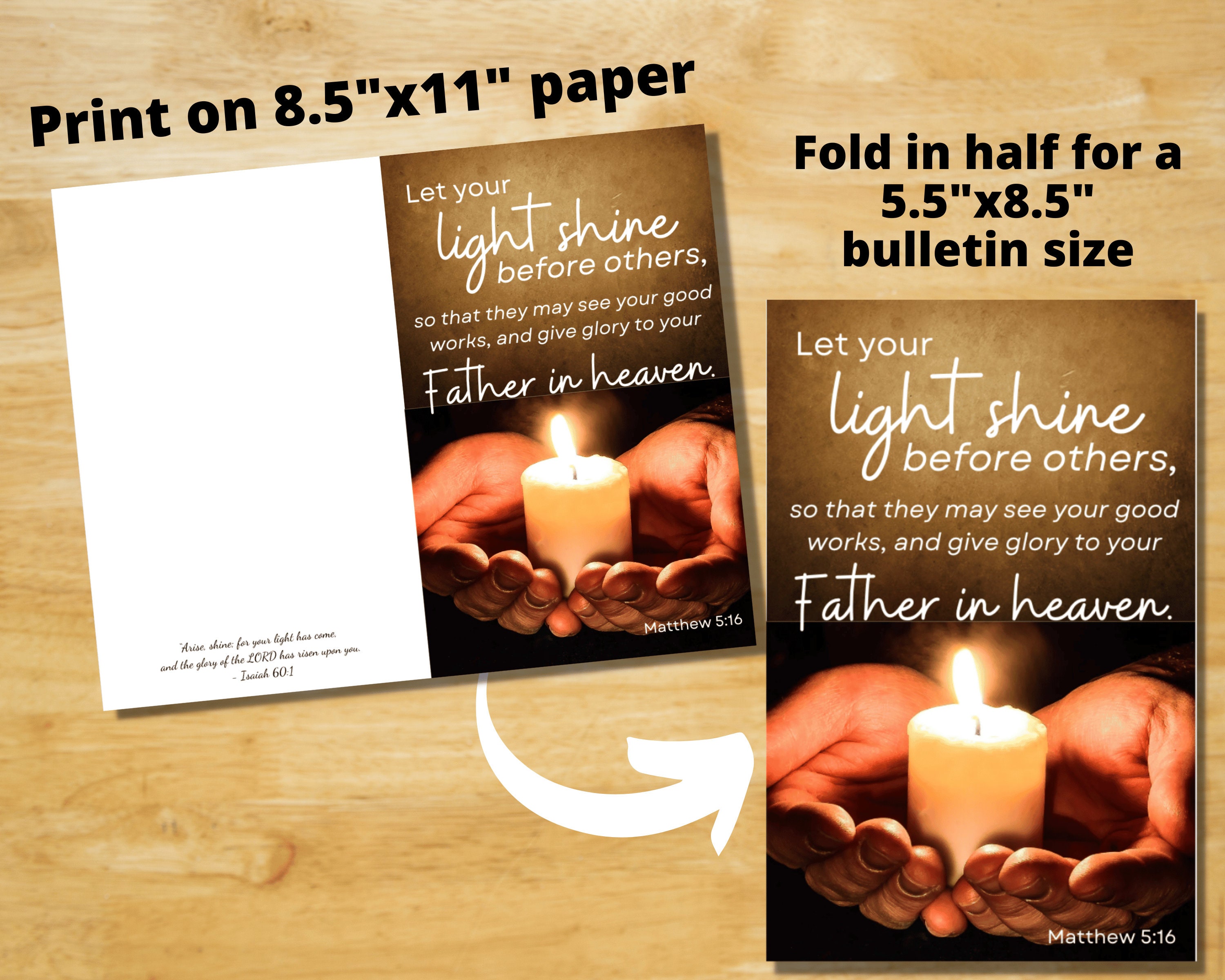 Church Program Covers Palm Tree