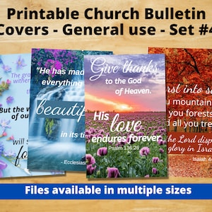 Communion Sunday Bulletin Covers - Etsy