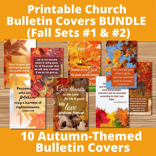 Printable Church Bulletin Covers SPRING Theme General Use Multiple ...
