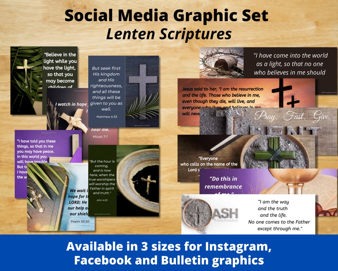 Graphics for Church Bulletins & Social Media - Lent + Ash Wednesday ...