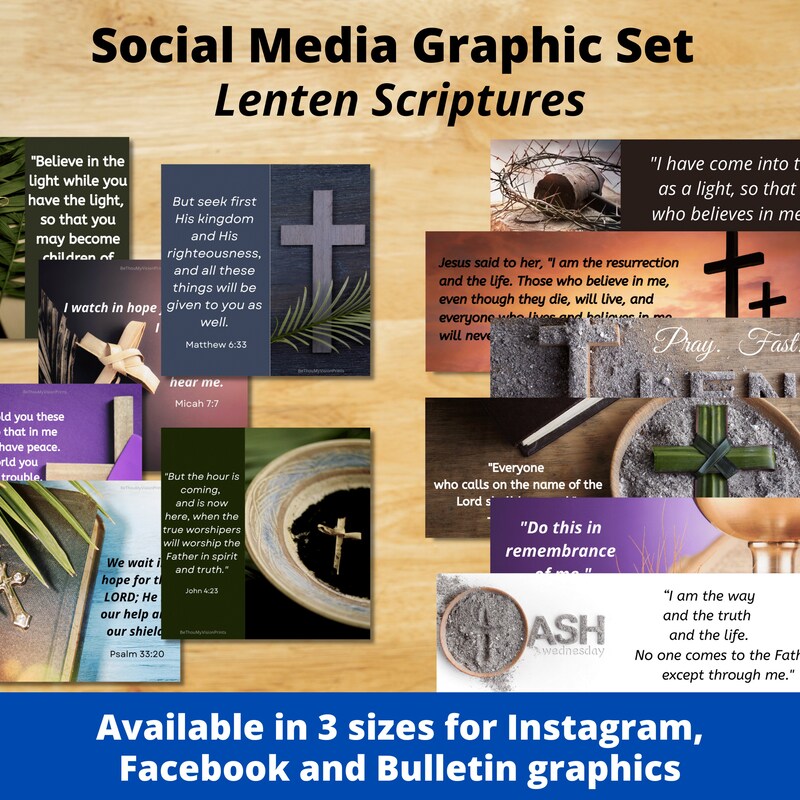 Lent Church Cover Bulletin - Etsy
