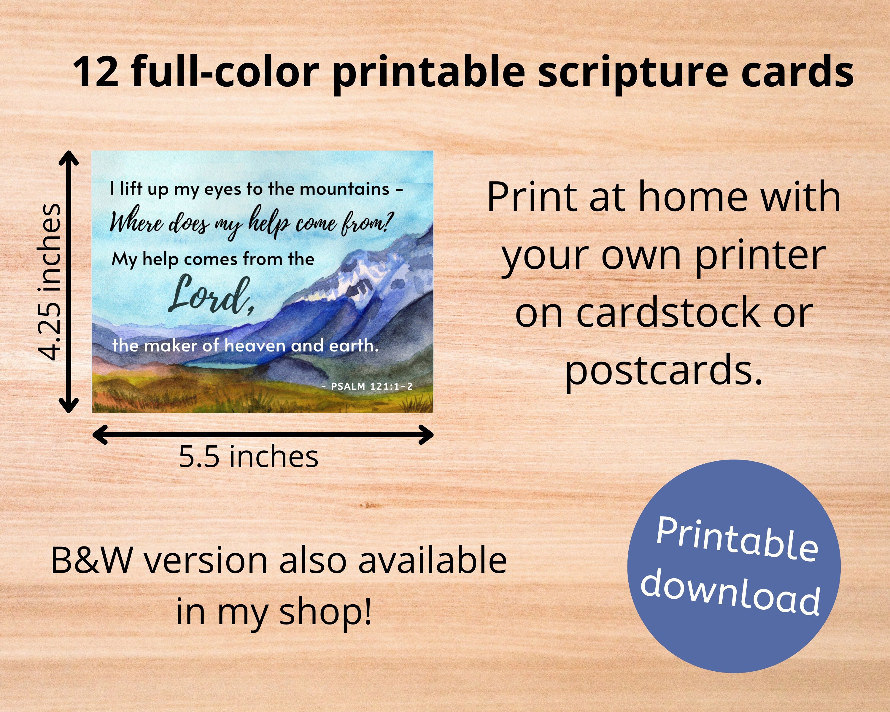 Printable Scripture Cards of Encouragement, Bible Verse Cards ...