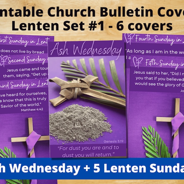 Printable Church Bulletin Cover - Etsy