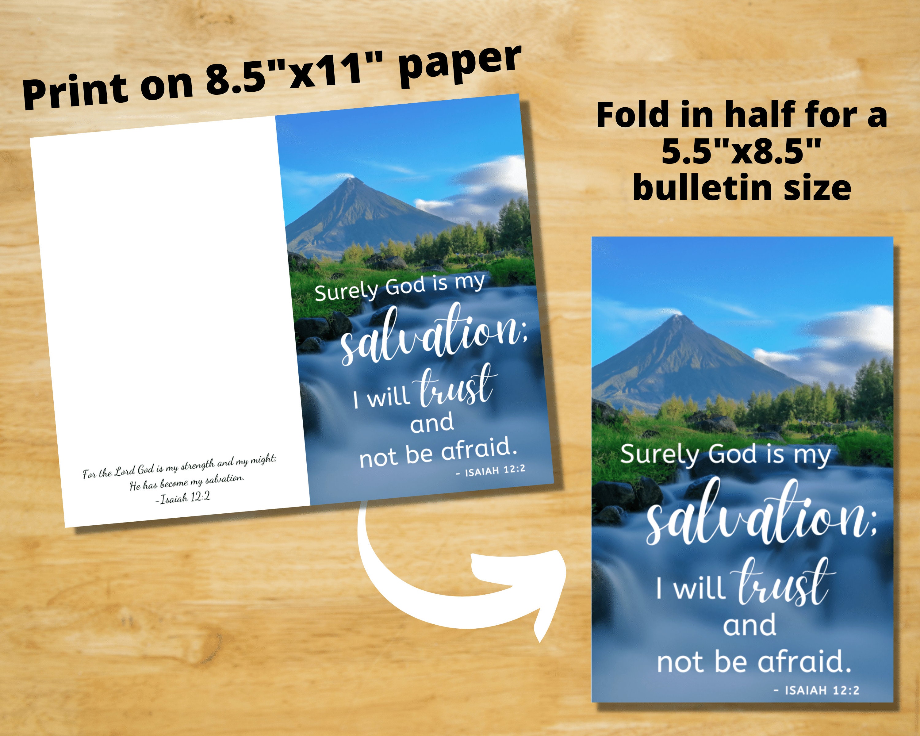 Printable Church Bulletin Covers - General Use Set 2 - Multiple Sizes ...