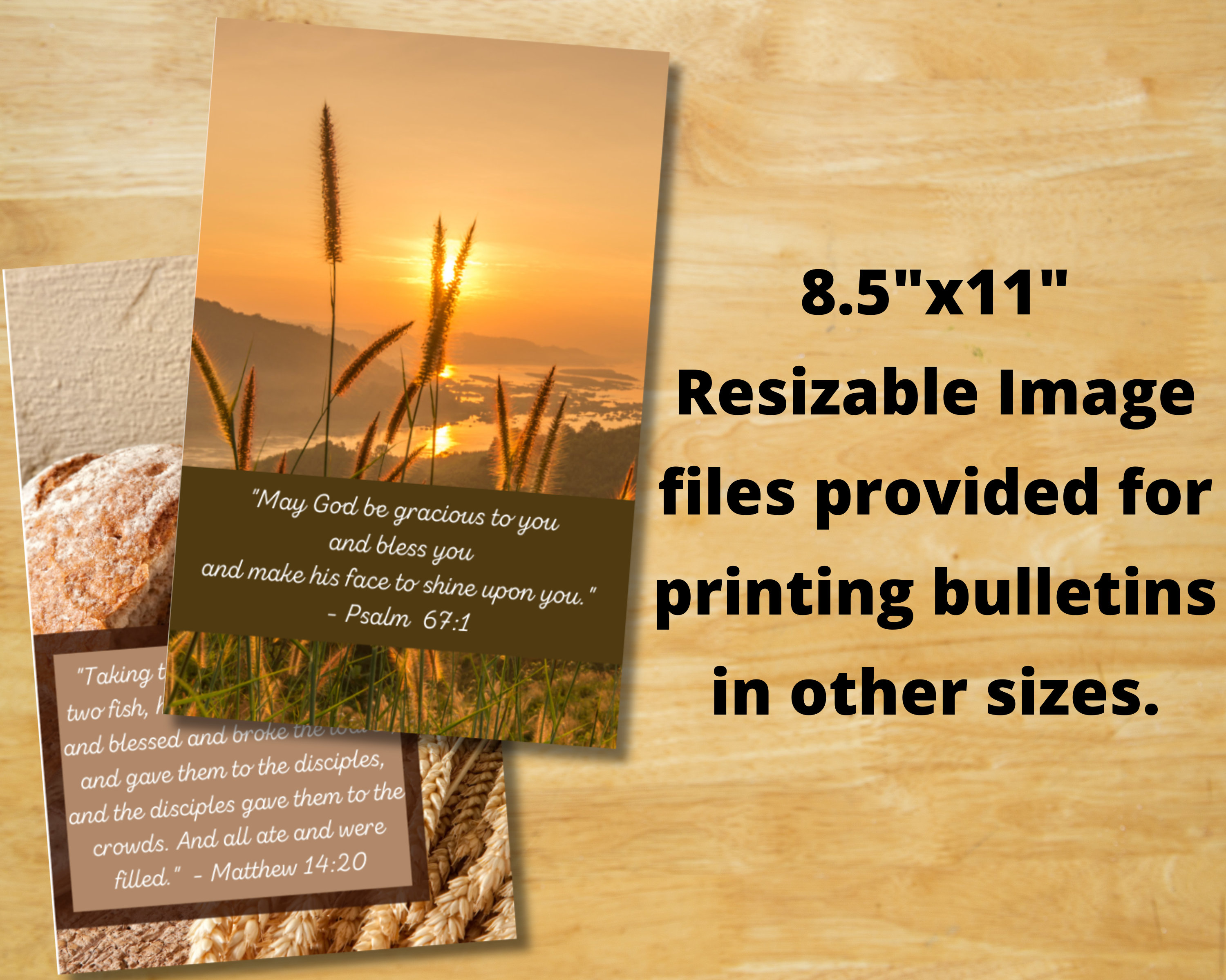 Printable Church Bulletin Covers - General Use Set #6 - Multiple Sizes ...