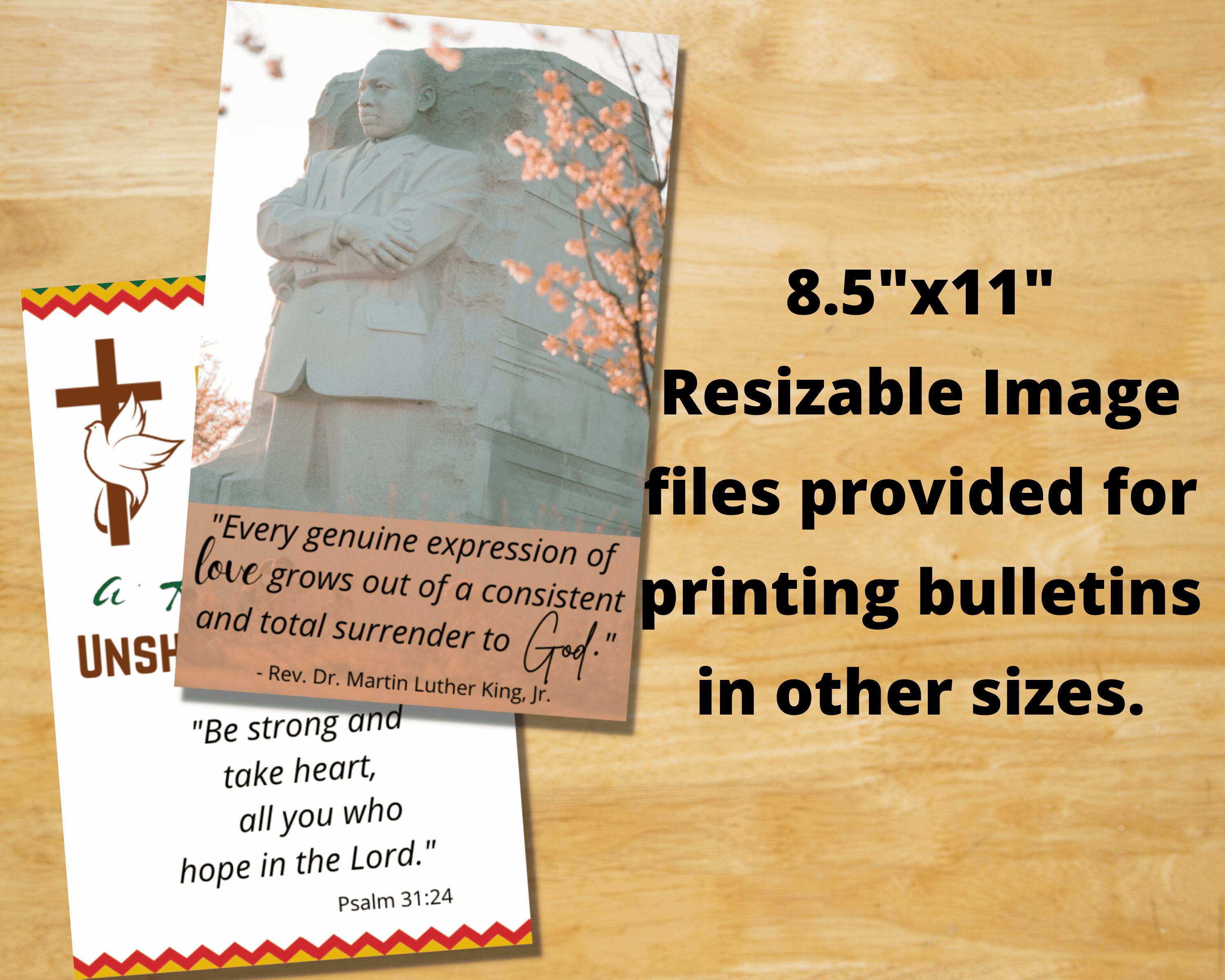 Printable Church Bulletin Covers February Holidays Black History ...