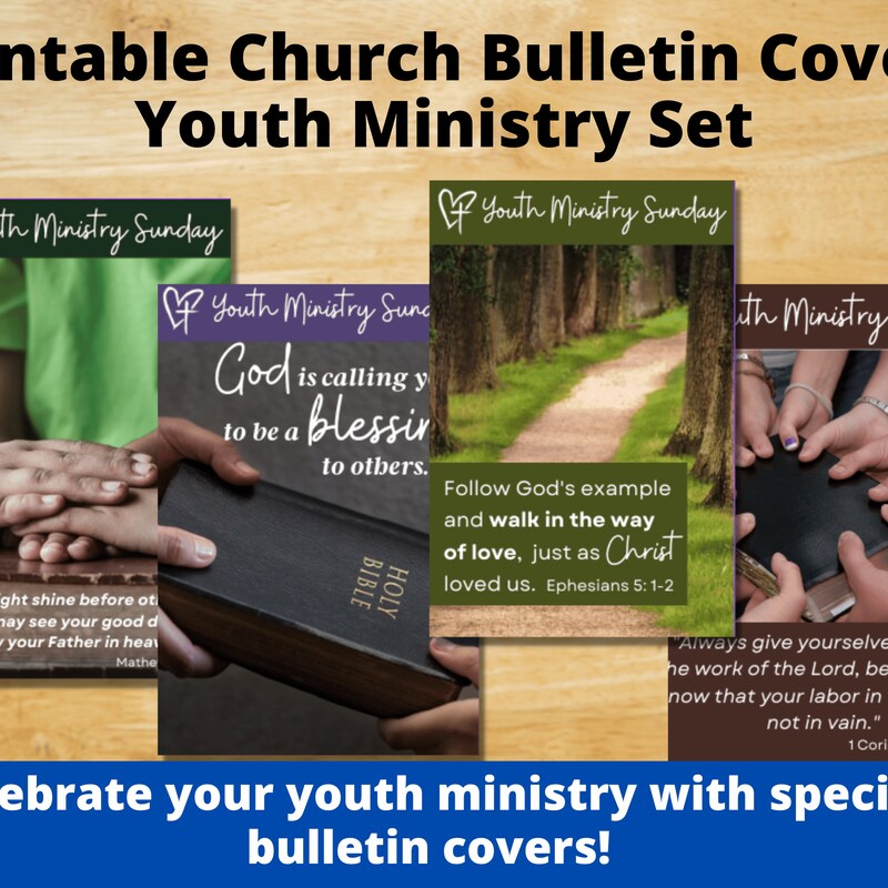 Spring Church Bulletin Cover - Etsy