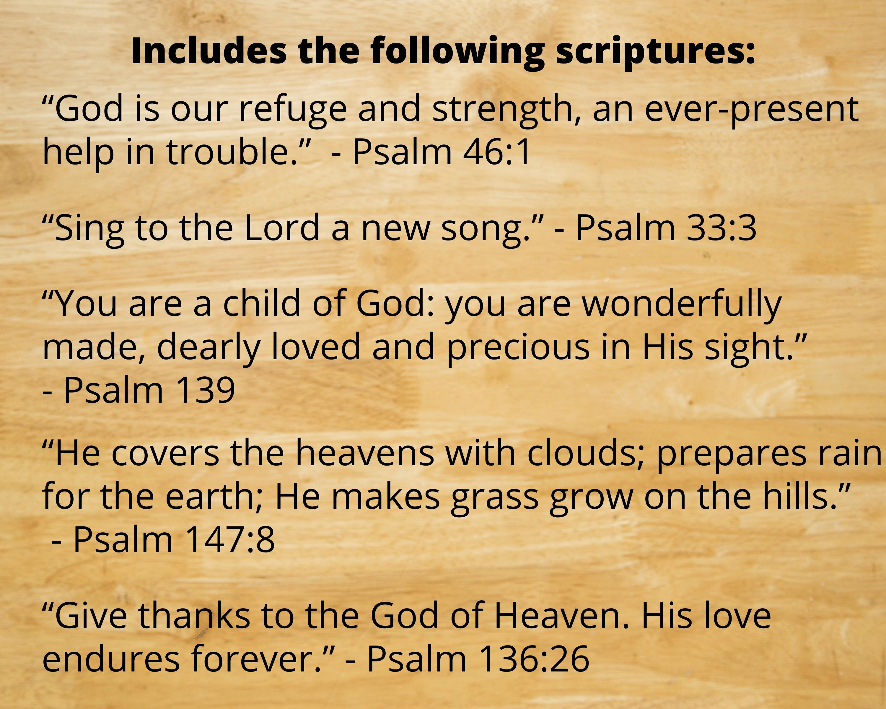 Printable Church Bulletin Covers - Psalms Collection SET #2 - Bundle of ...