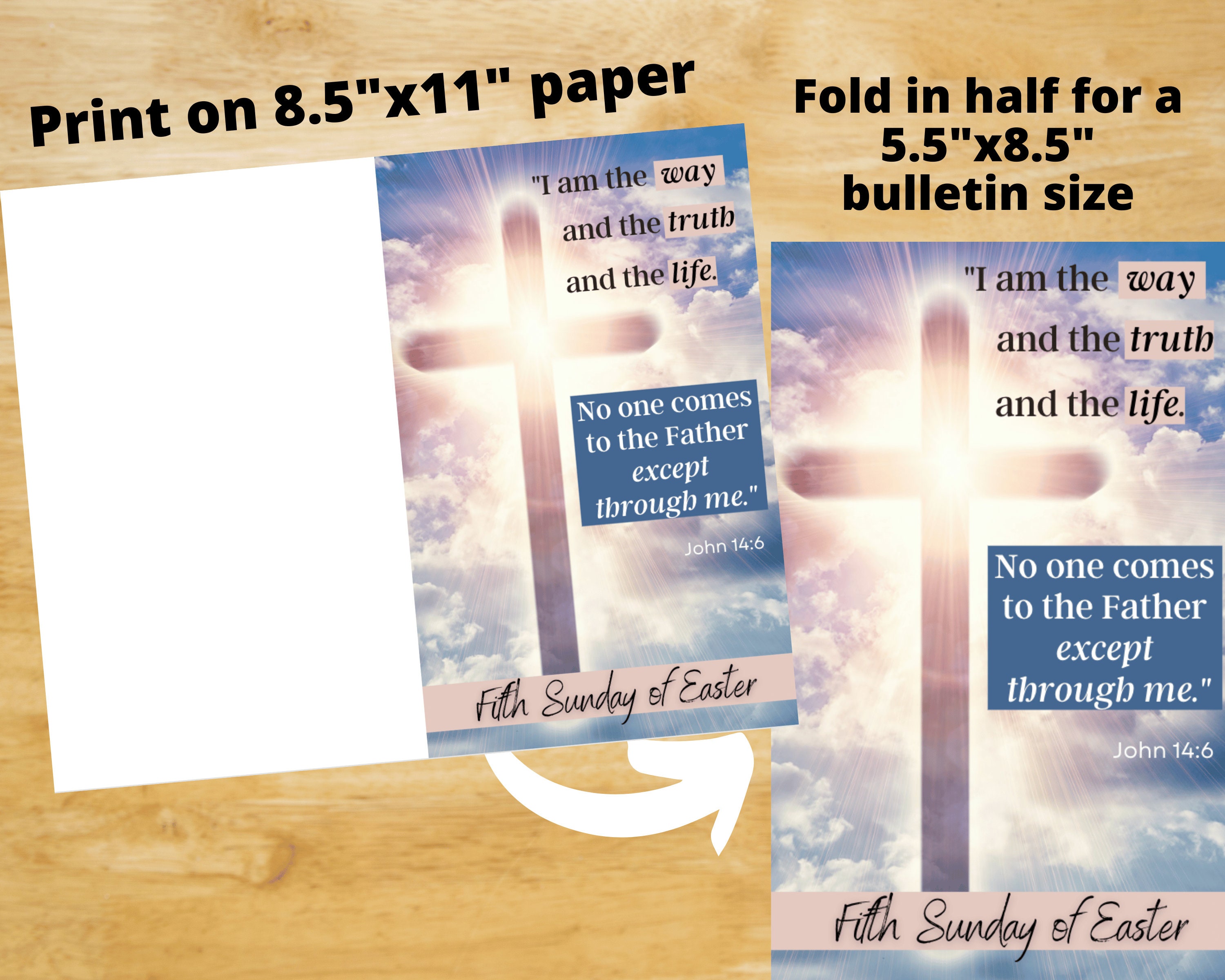 Printable Church Bulletin Covers - 4 Sundays Following Easter ...