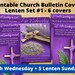 Printable Church Bulletin Covers - 5 Sundays in Lent + Ash Wednesday ...