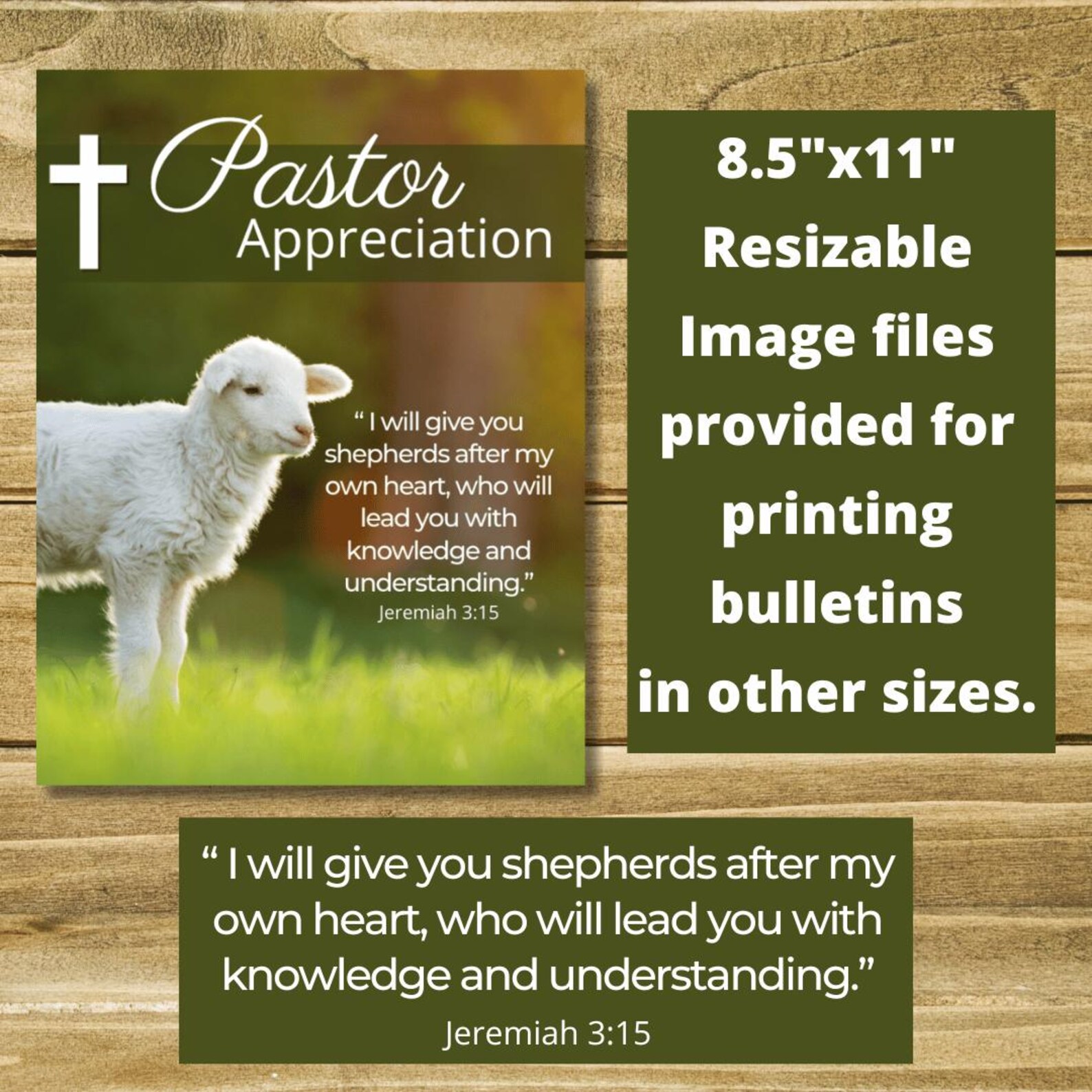 Printable Pastor Appreciation Set 2 - Digital Download - Scripture ...