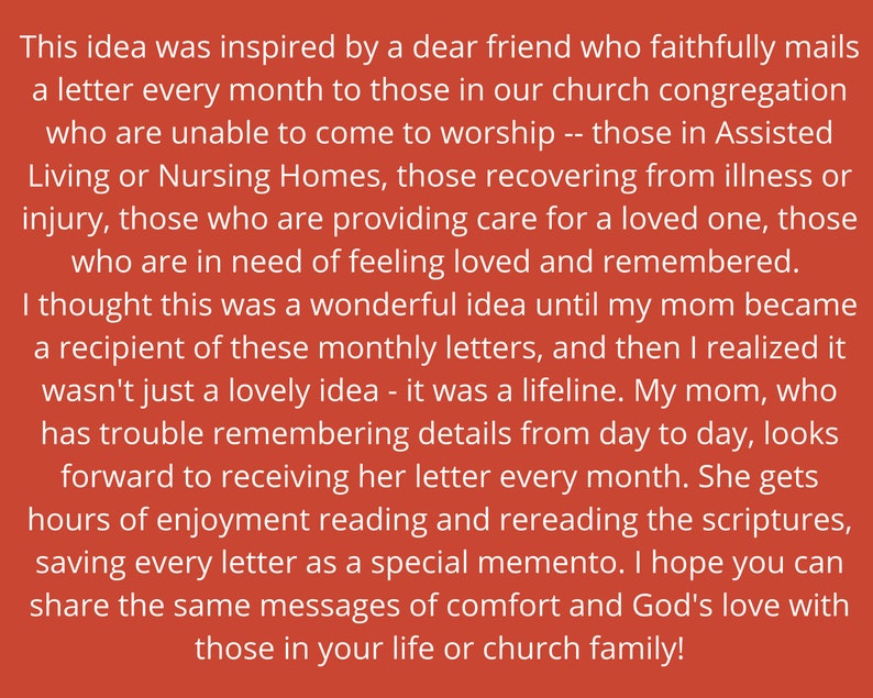 Printable Letter With Scriptures - Autumn Theme - Digital Download ...