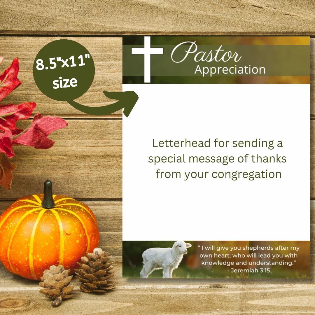 Printable Pastor Appreciation Set 2 - Digital Download - Scripture ...