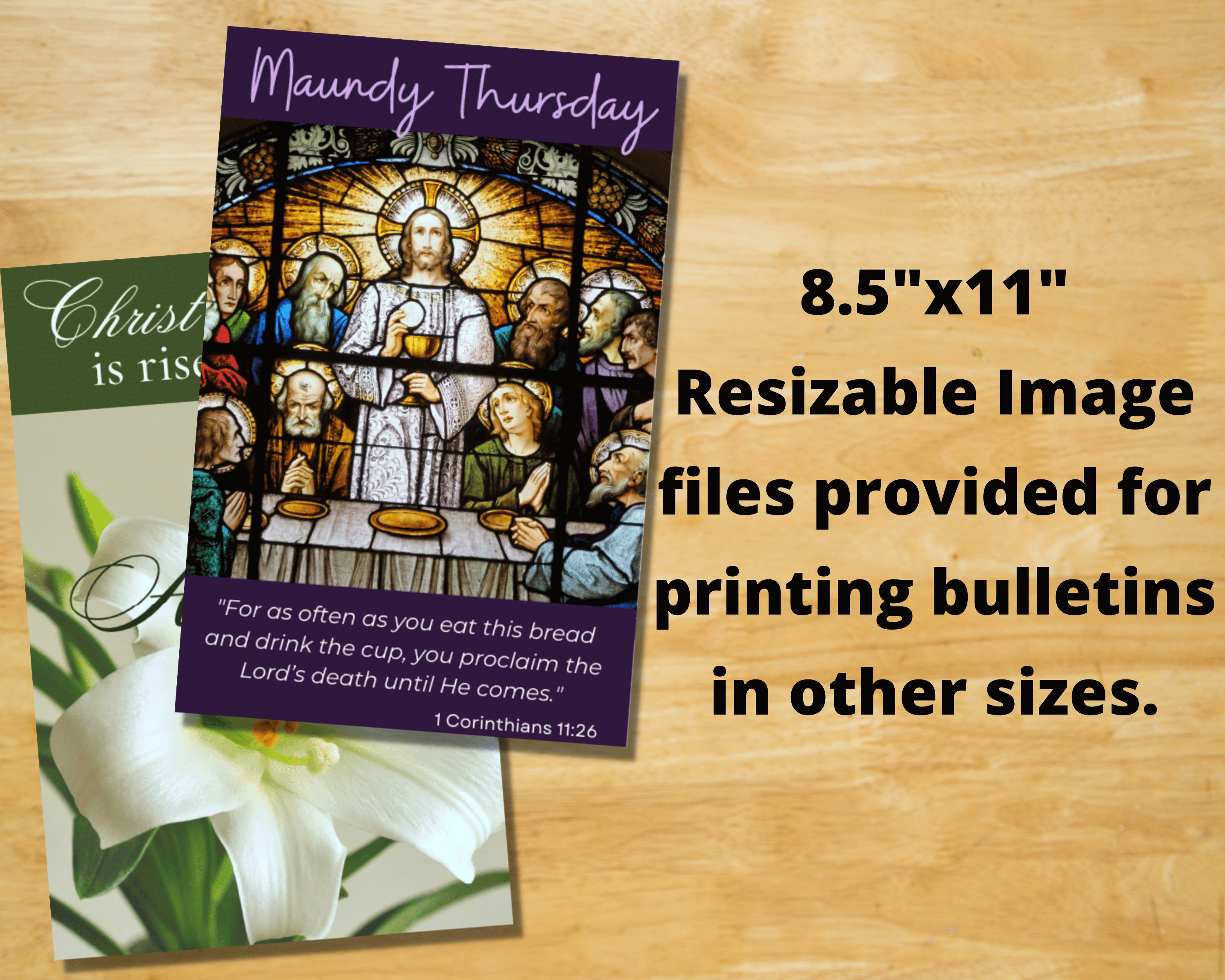 Maundy Thursday Bulletin Covers