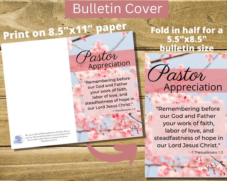 Printable Pastor Appreciation Set Spring Theme - Digital Download ...