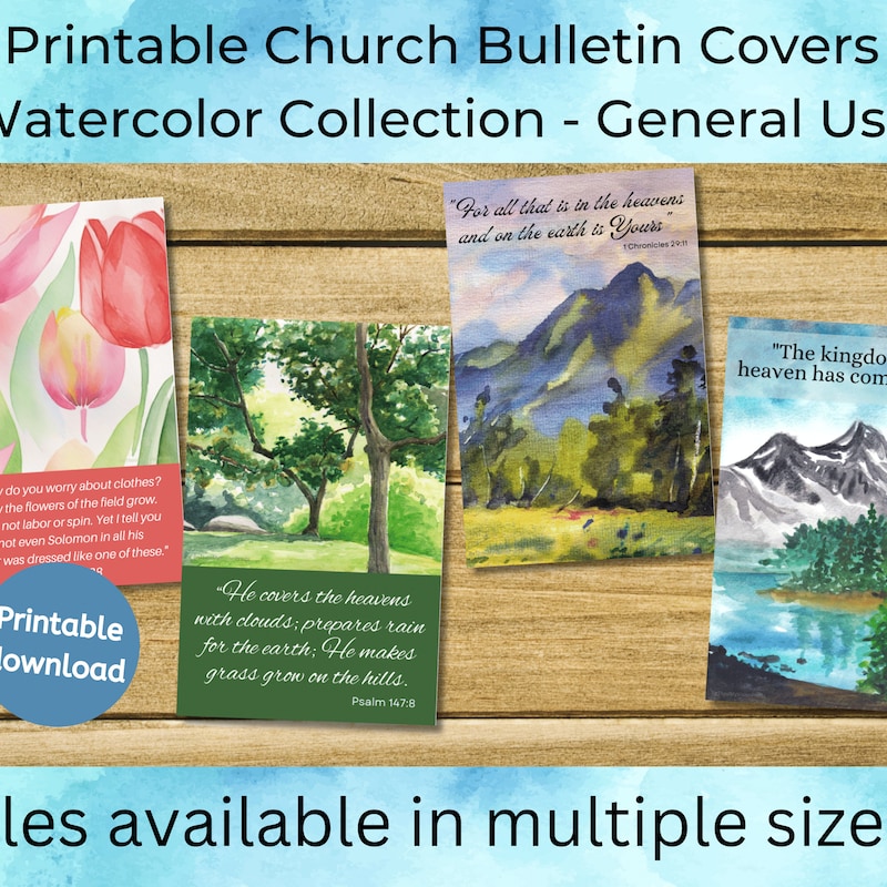 Spring Church Bulletin Covers - Etsy
